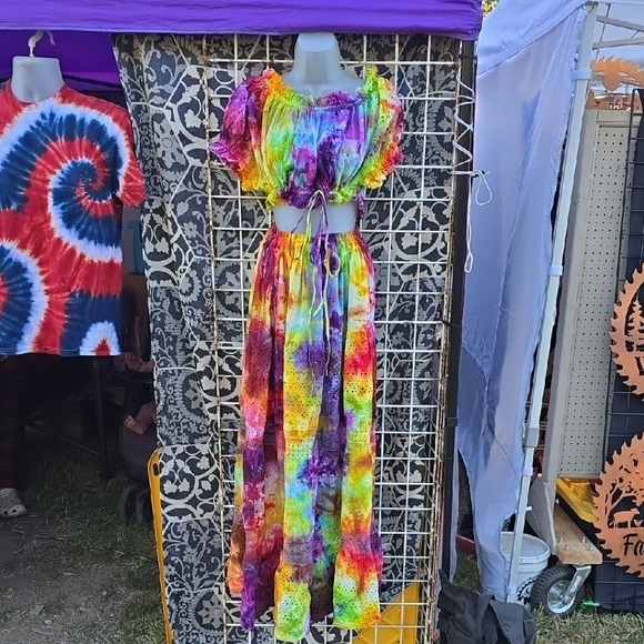 Bre's Traveling Tie-Dye | Skirts | Vibrant Tiedye Skirt Set | Poshmark